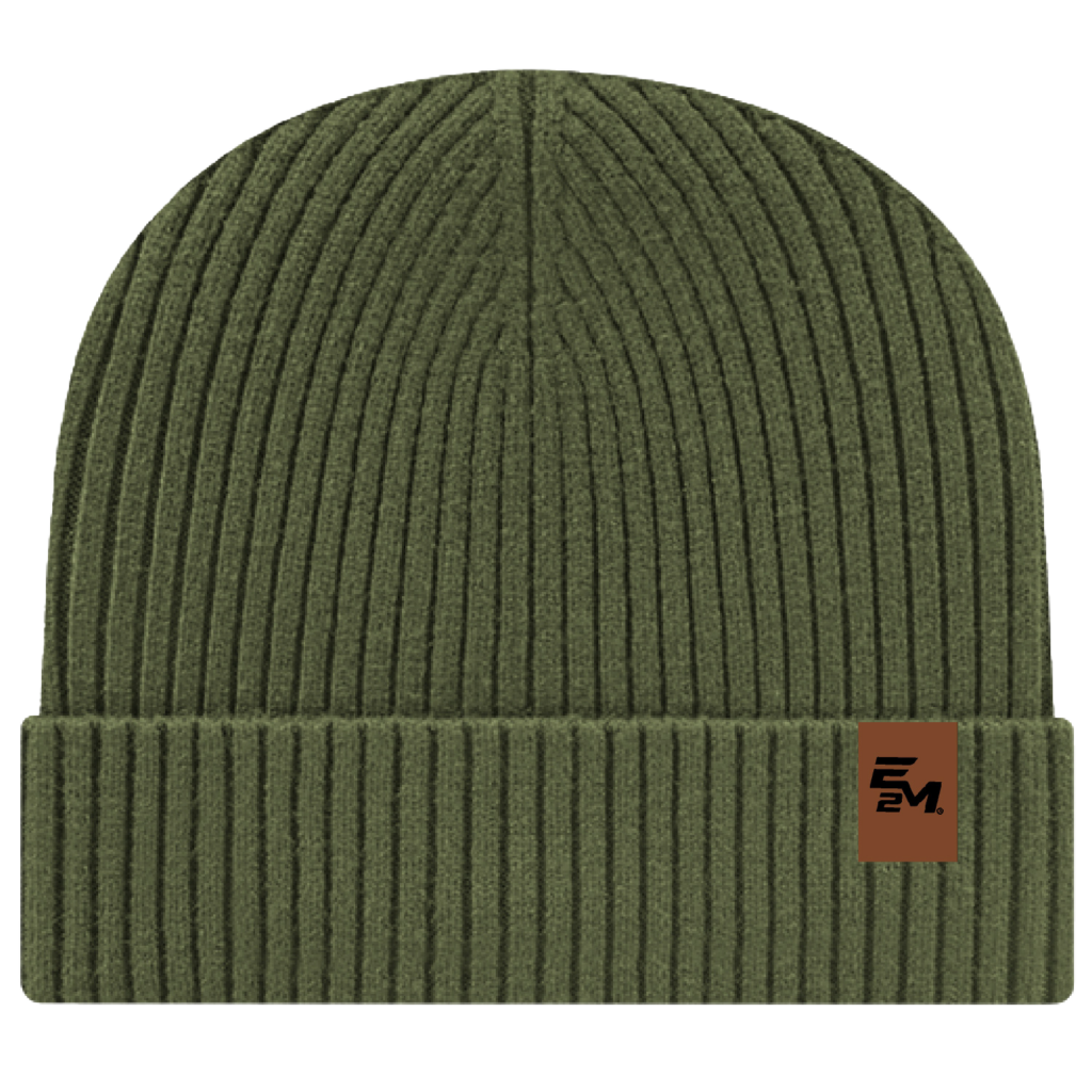 E2M -Green Knit Beanie | Triple E Apparel